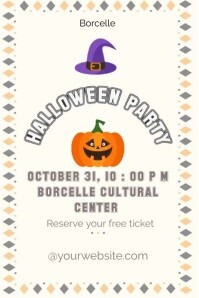 Creative Halloween Food Drive Ad Poster Template | PosterMyWall