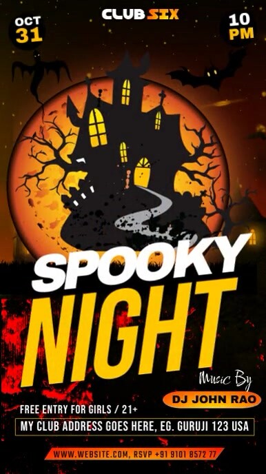 Halloween party Template | PosterMyWall