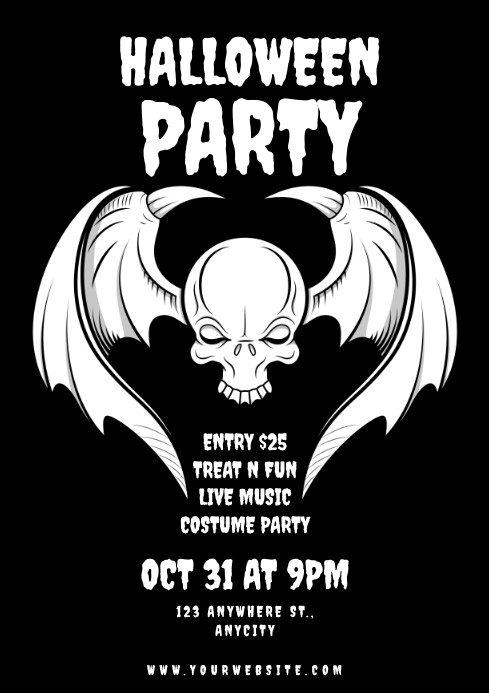 Halloween Party Template | PosterMyWall