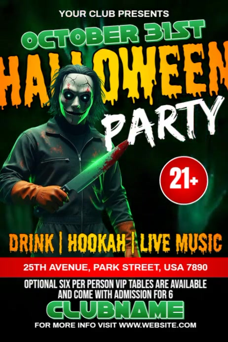 Halloween Party Template | PosterMyWall