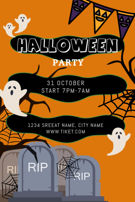 Halloween Party Template | PosterMyWall
