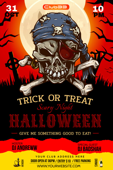 Halloween party Template | PosterMyWall