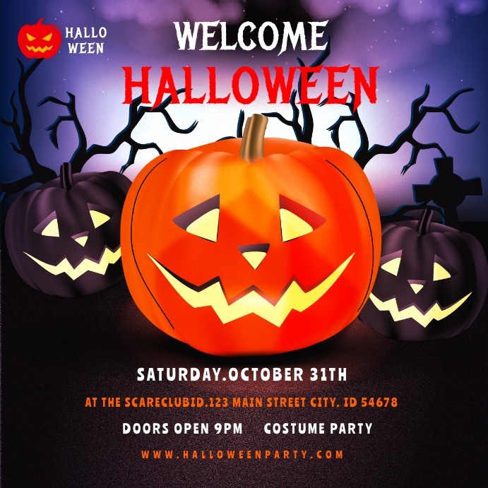 halloween party Template | PosterMyWall