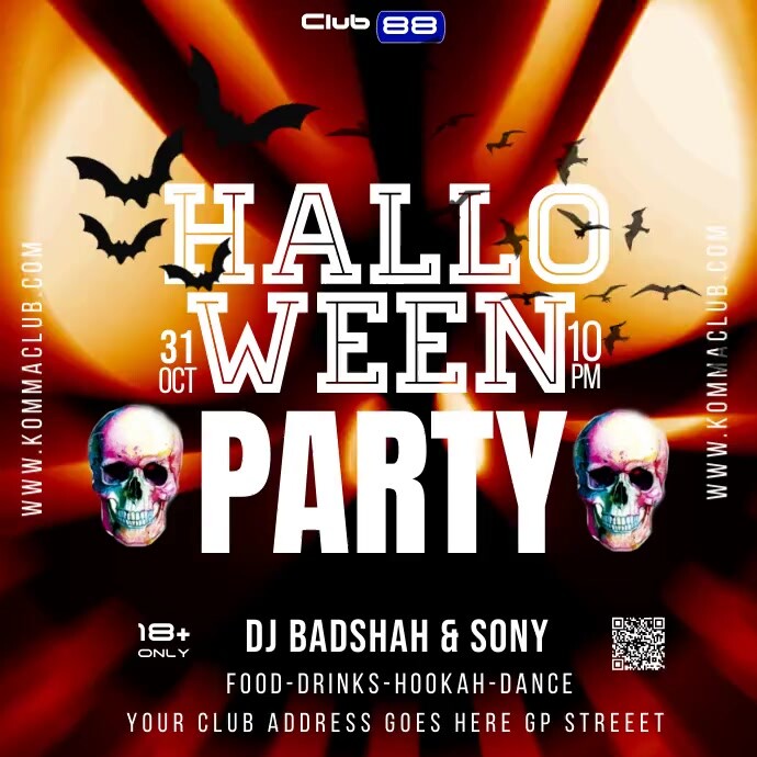 Halloween party Template | PosterMyWall