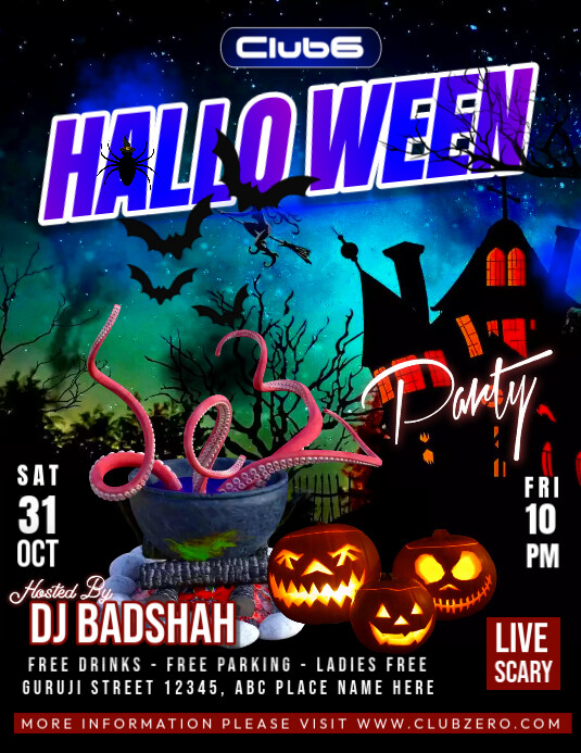 Halloween party Template | PosterMyWall