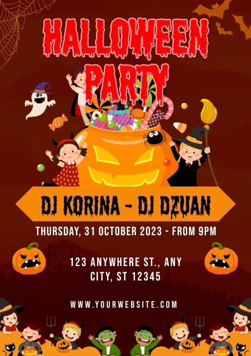 HALLOWEEN PARTY Template | PosterMyWall