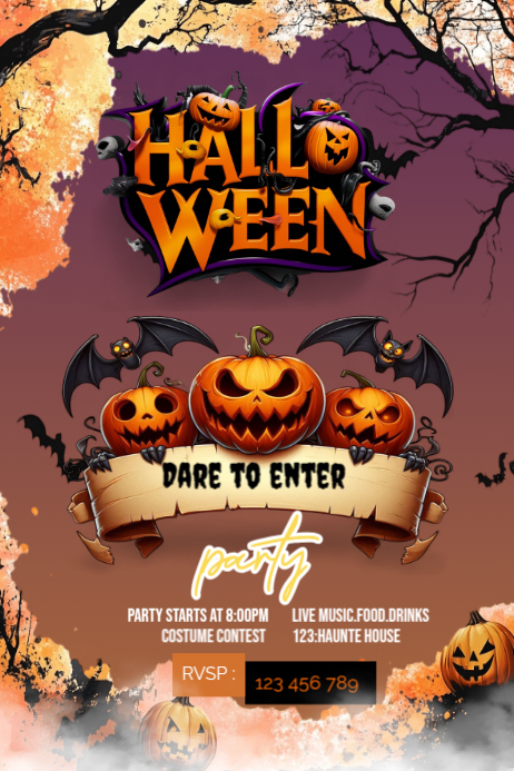 halloween party Template | PosterMyWall