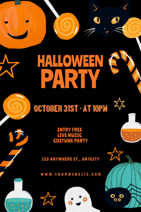 Halloween Party Template | PosterMyWall