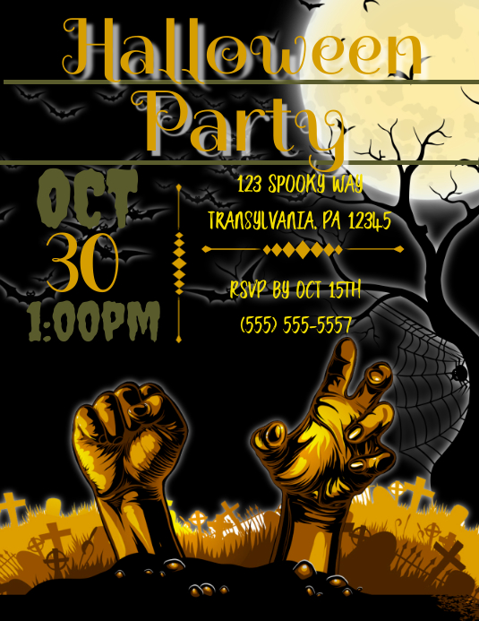Halloween Party Template | PosterMyWall
