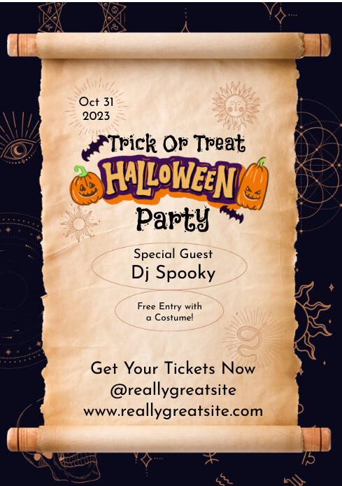 Halloween Party Template | PosterMyWall