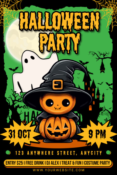 Halloween Party Template | PosterMyWall