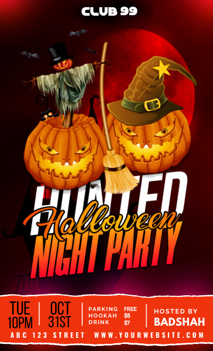 Halloween party Template | PosterMyWall