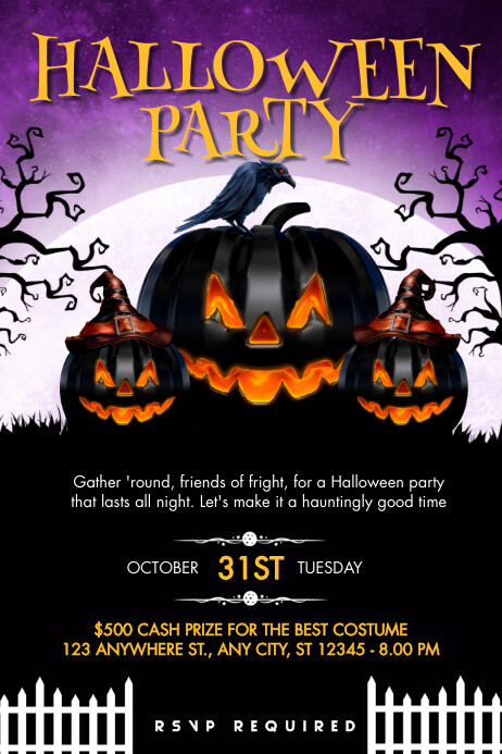 Halloween Party Template | PosterMyWall