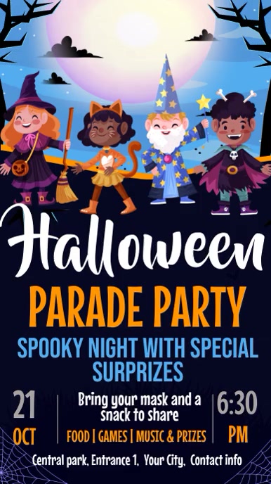 Halloween party Template | PosterMyWall