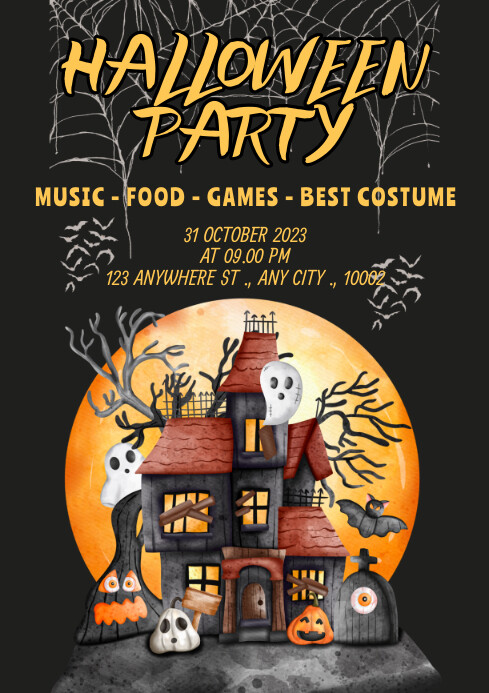 Halloween Party Template | PosterMyWall