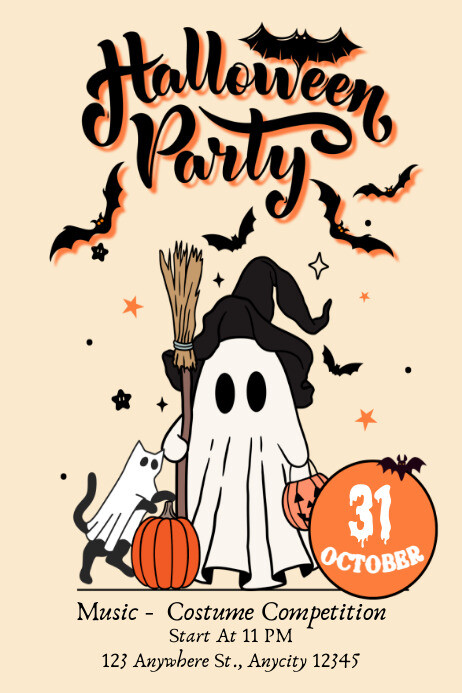 Halloween Party Template | PosterMyWall