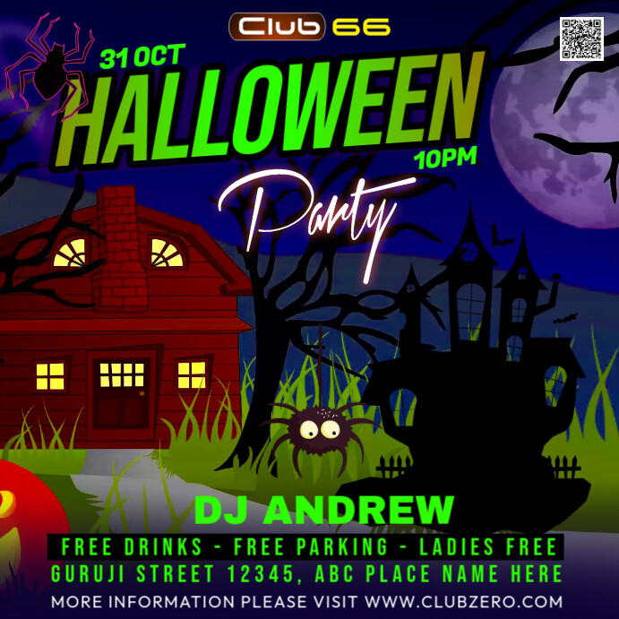 Halloween party Template | PosterMyWall