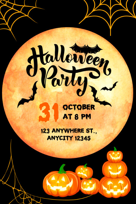 Halloween Party Template | PosterMyWall