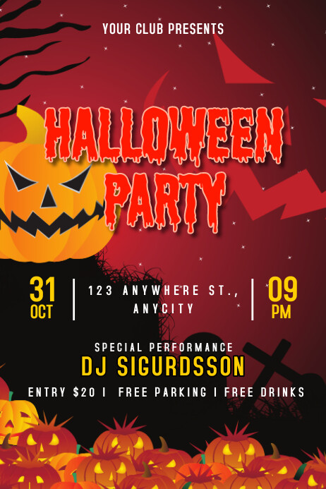 Halloween Party Template | PosterMyWall