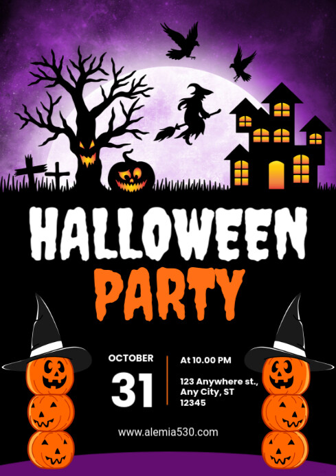 Halloween Party Template | PosterMyWall