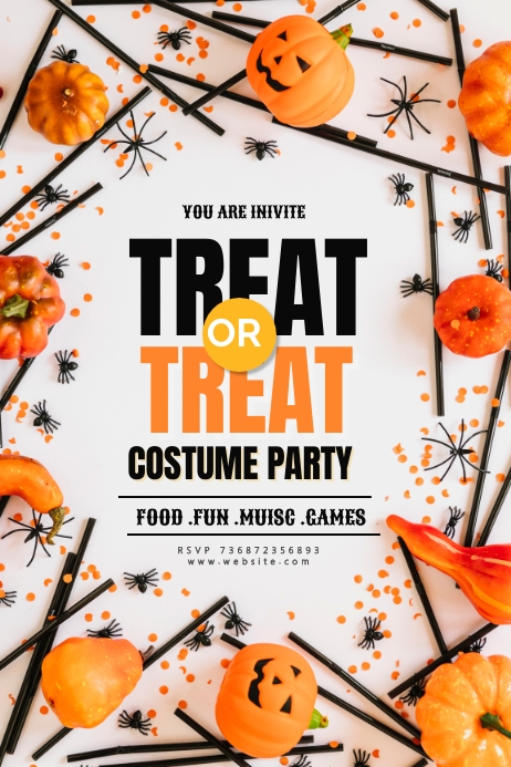 Halloween party Template | PosterMyWall