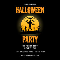 Halloween party Template | PosterMyWall