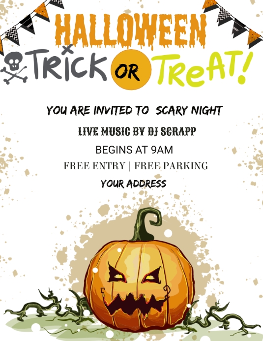 Halloween Party Template | PosterMyWall