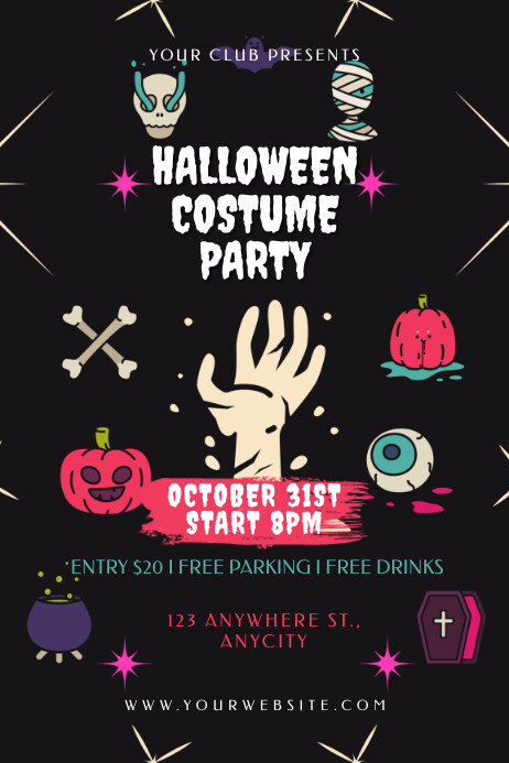 Halloween Party Template | PosterMyWall