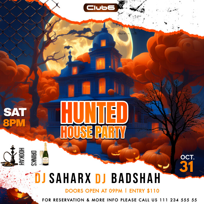 Halloween party Template | PosterMyWall