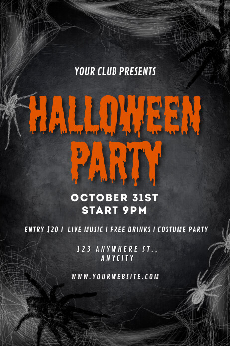 halloween party Template | PosterMyWall