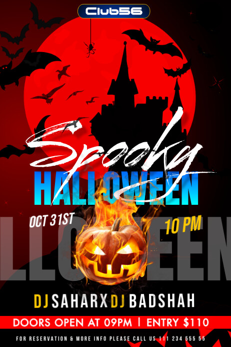 Halloween party Template | PosterMyWall