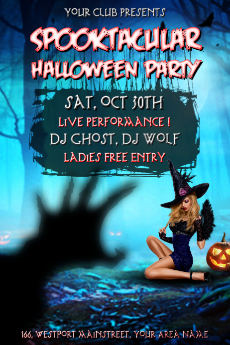 Halloween Party Design Template | PosterMyWall