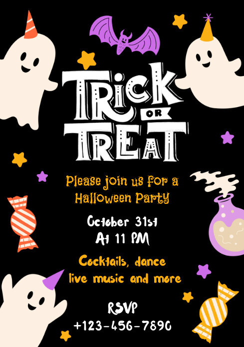 Halloween Party Template | PosterMyWall
