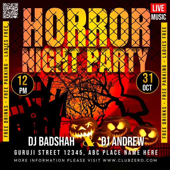Halloween party Template | PosterMyWall