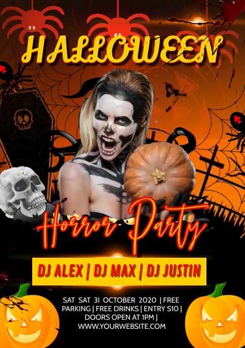 HALLOWEEN PARTY Template | PosterMyWall