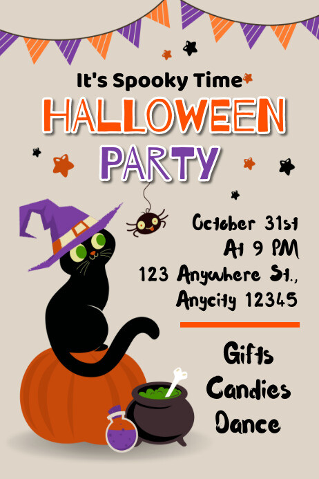 Halloween Party Template | PosterMyWall
