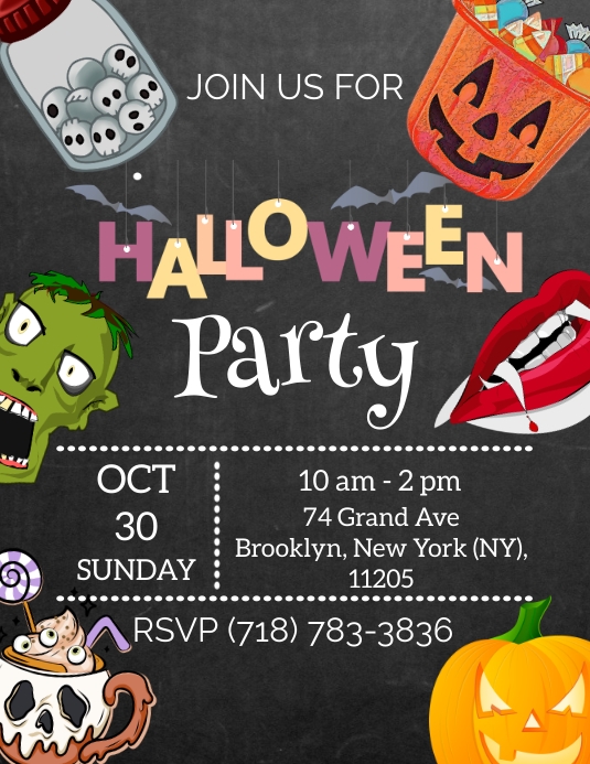 Halloween Party Template | PosterMyWall