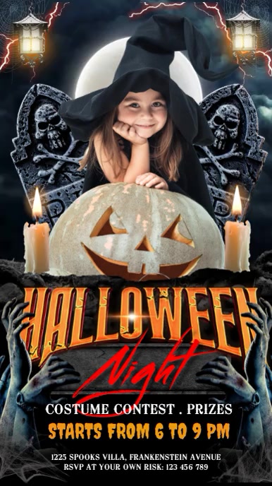 Halloween party Template | PosterMyWall
