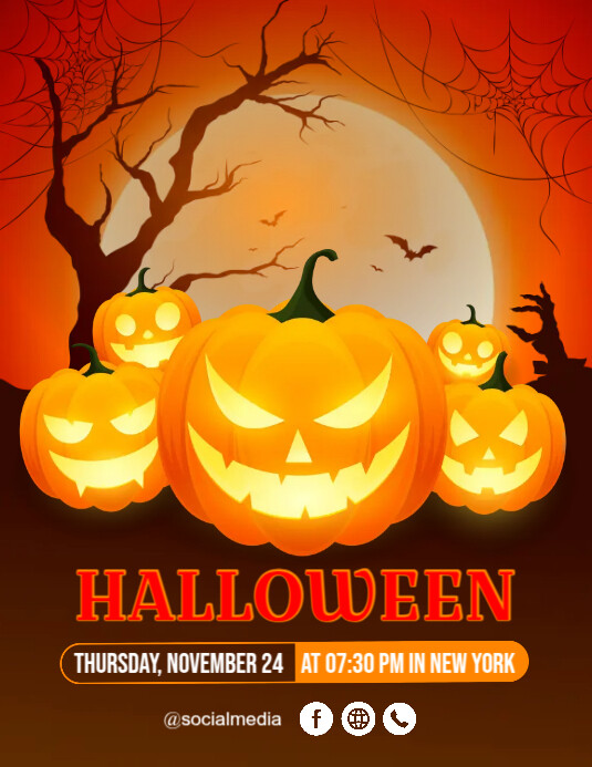 Halloween Party Event Template | PosterMyWall