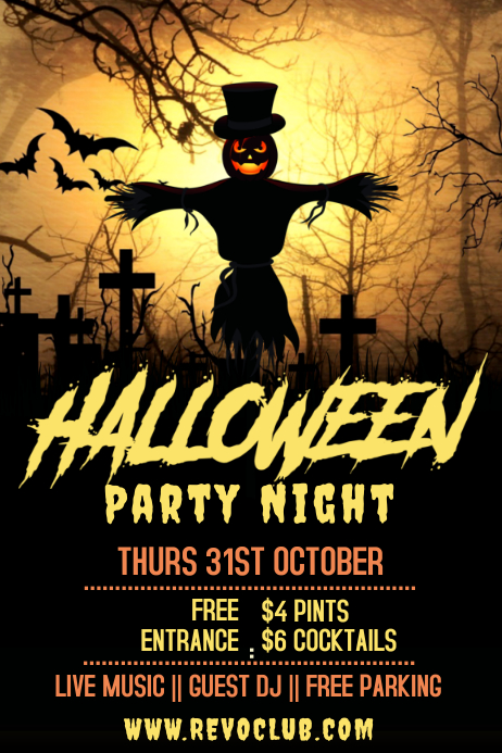 Copy of Halloween Party Event Poster Template | PosterMyWall