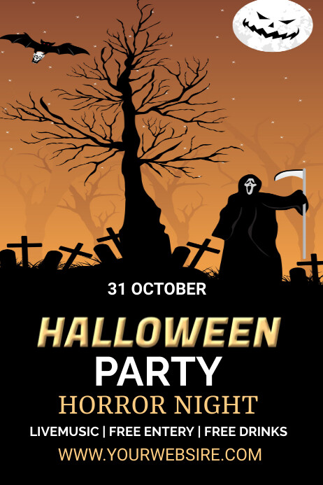 halloween party event template free design | PosterMyWall