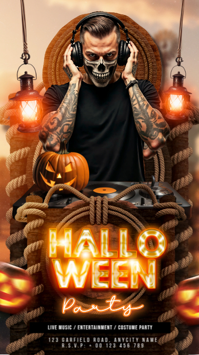 halloween party flyer Template | PosterMyWall