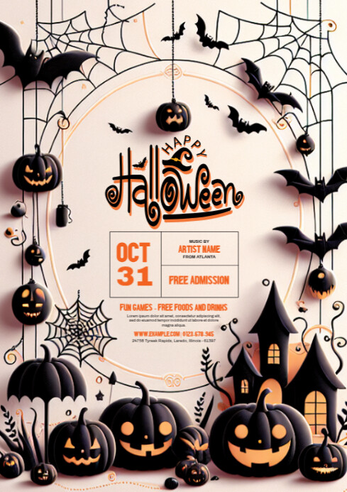 Copy of Halloween party flyer | PosterMyWall