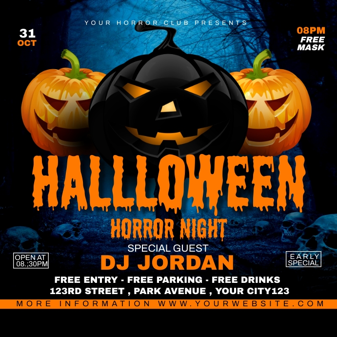 halloween party flyer Template | PosterMyWall