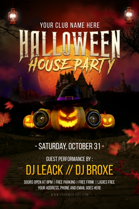 Halloween Party Flyer or Poster Template | PosterMyWall