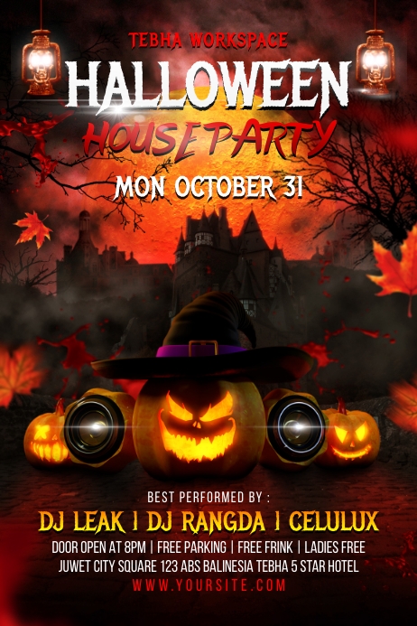 Brosur Pesta Halloween Atau Brosur Template Poster | PosterMyWall