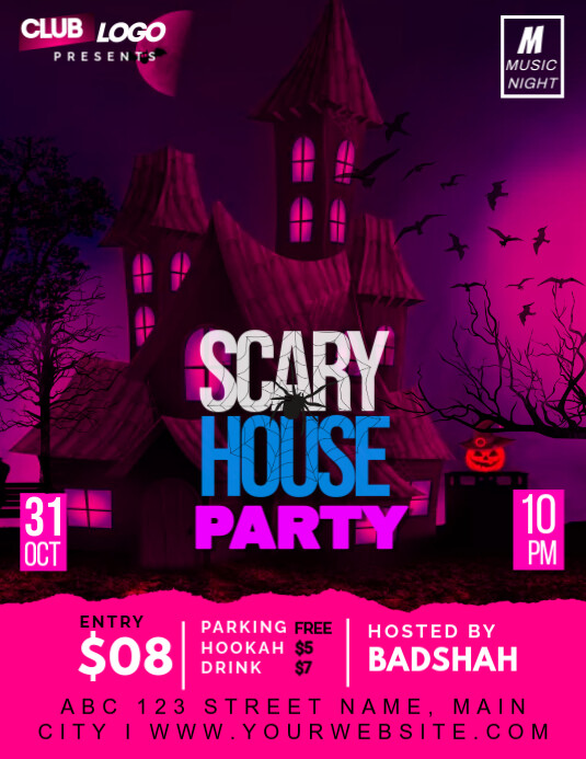 Halloween Party Flyers Template | PosterMyWall