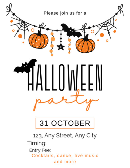 Halloween Party Flyover | Template | PosterMyWall