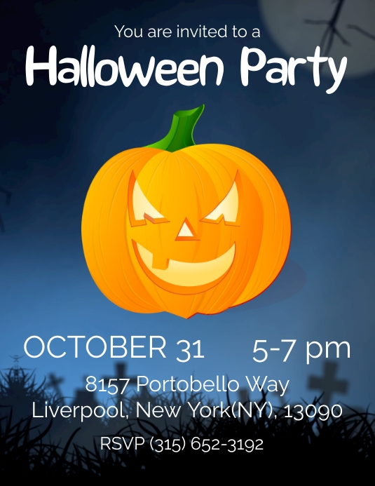 Copy of halloween party invitation | PosterMyWall