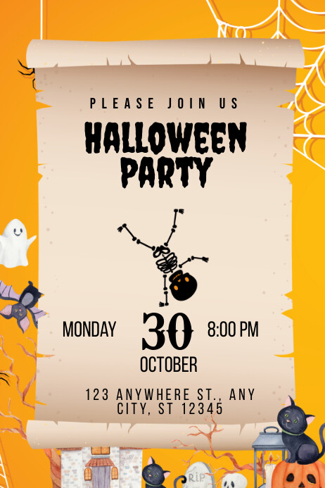 Halloween Party Poster Template | PosterMyWall